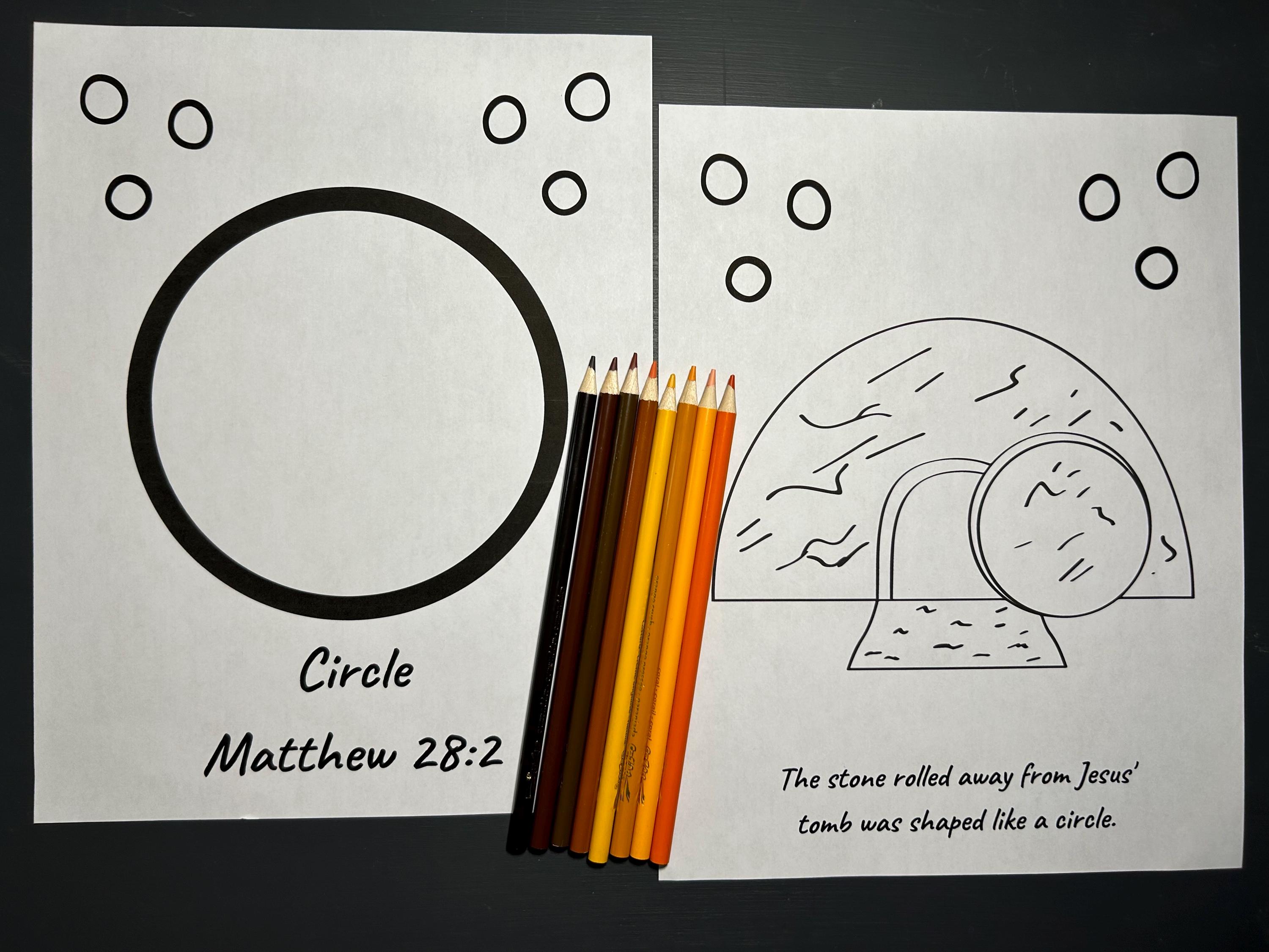 Bible Shape Coloring Pages for Kids PDF Download Teach Shapes With ...