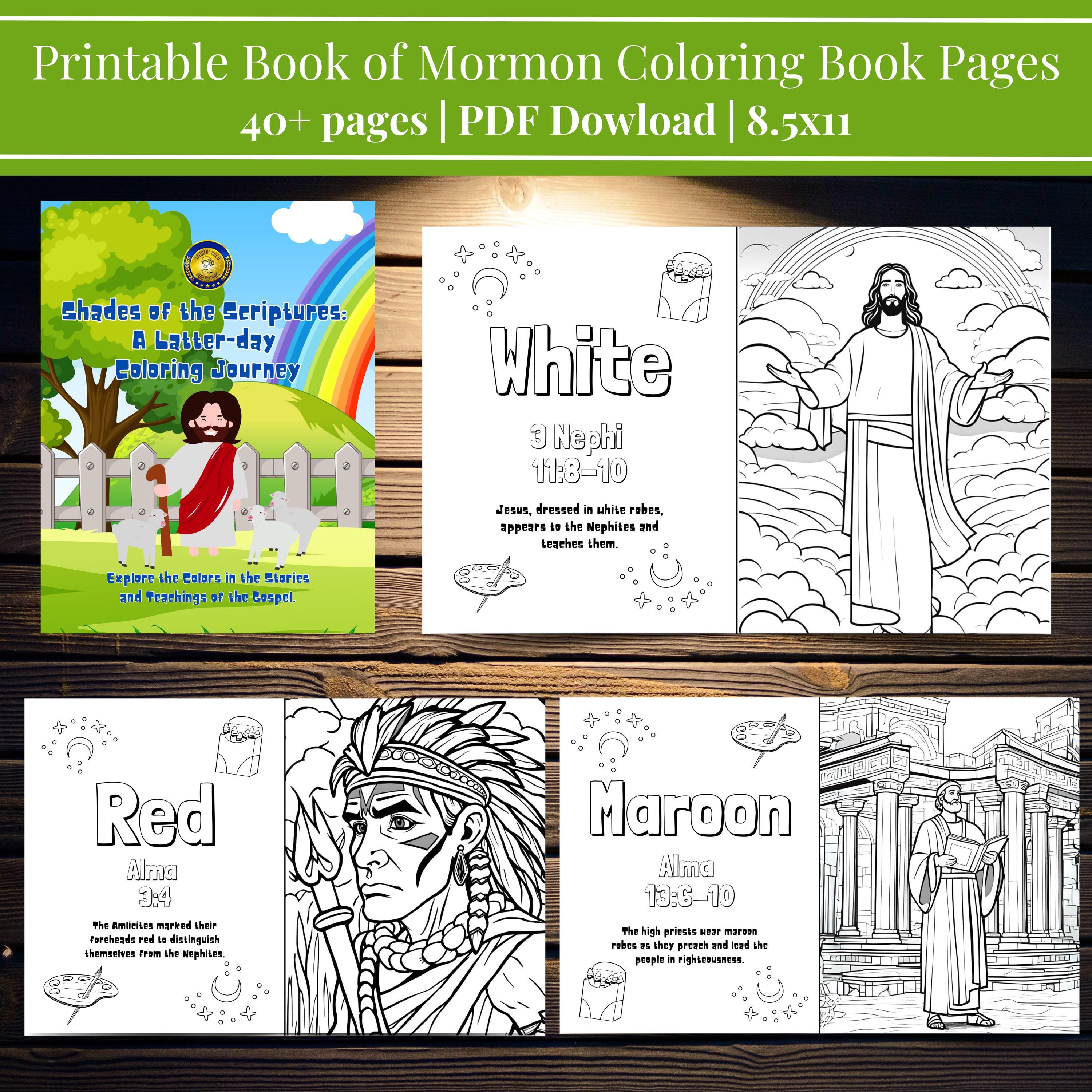 LDS Kids Colors Coloring Pages | Digital Download | Teach Colors With ...