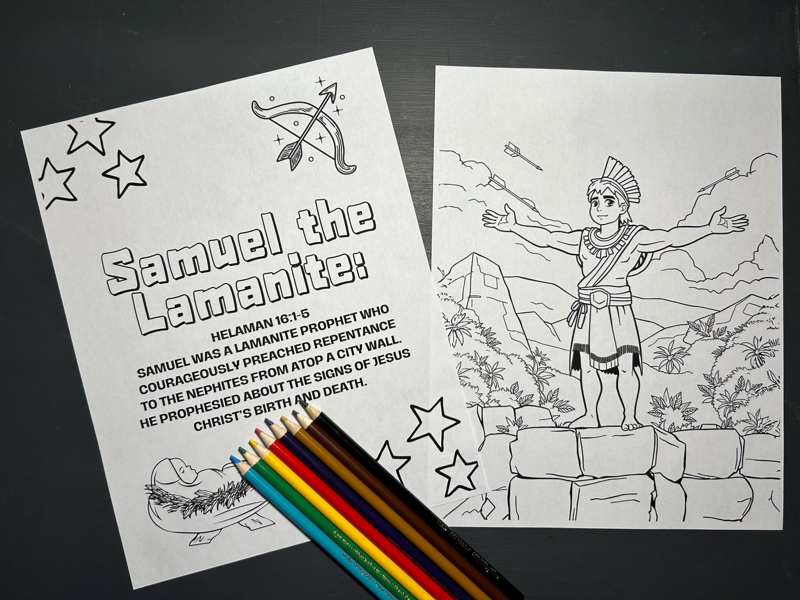 Book of Mormon Coloring Pages Set for Kids | 24 Prominent LDS Stories ...