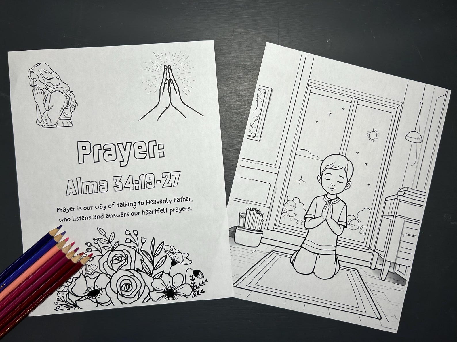 Book of Mormon Principles Coloring Pages for LDS Kids | PDF Download ...