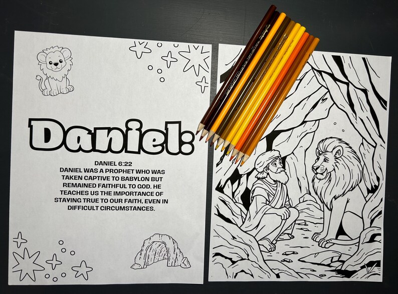 Bible Coloring Pages Set for Kids | 24 Prominent Bible Characters ...