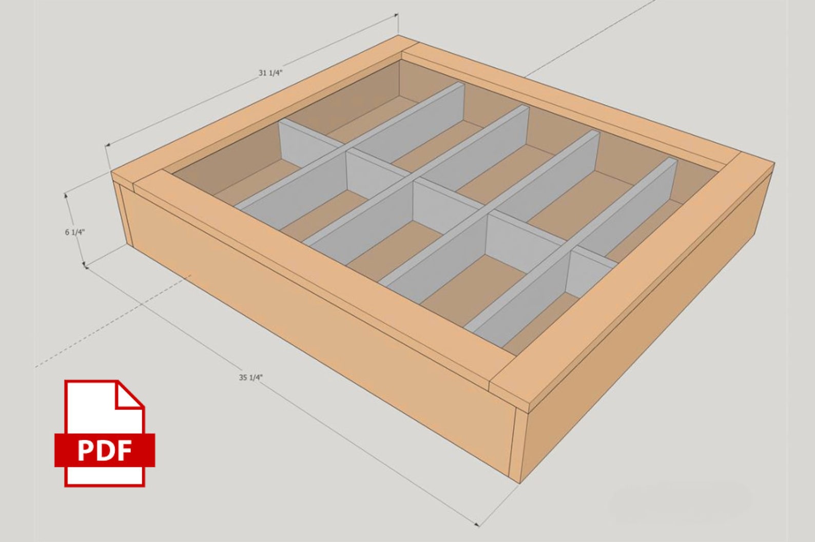 DIY Underbed Shoe Storage Organizer Plan - Digital Download | Space ...