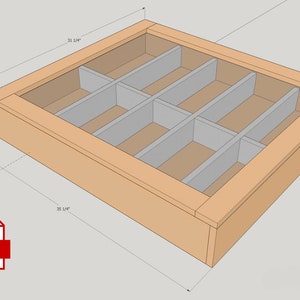 DIY Underbed Shoe Storage Organizer Plan - Digital Download | Space ...