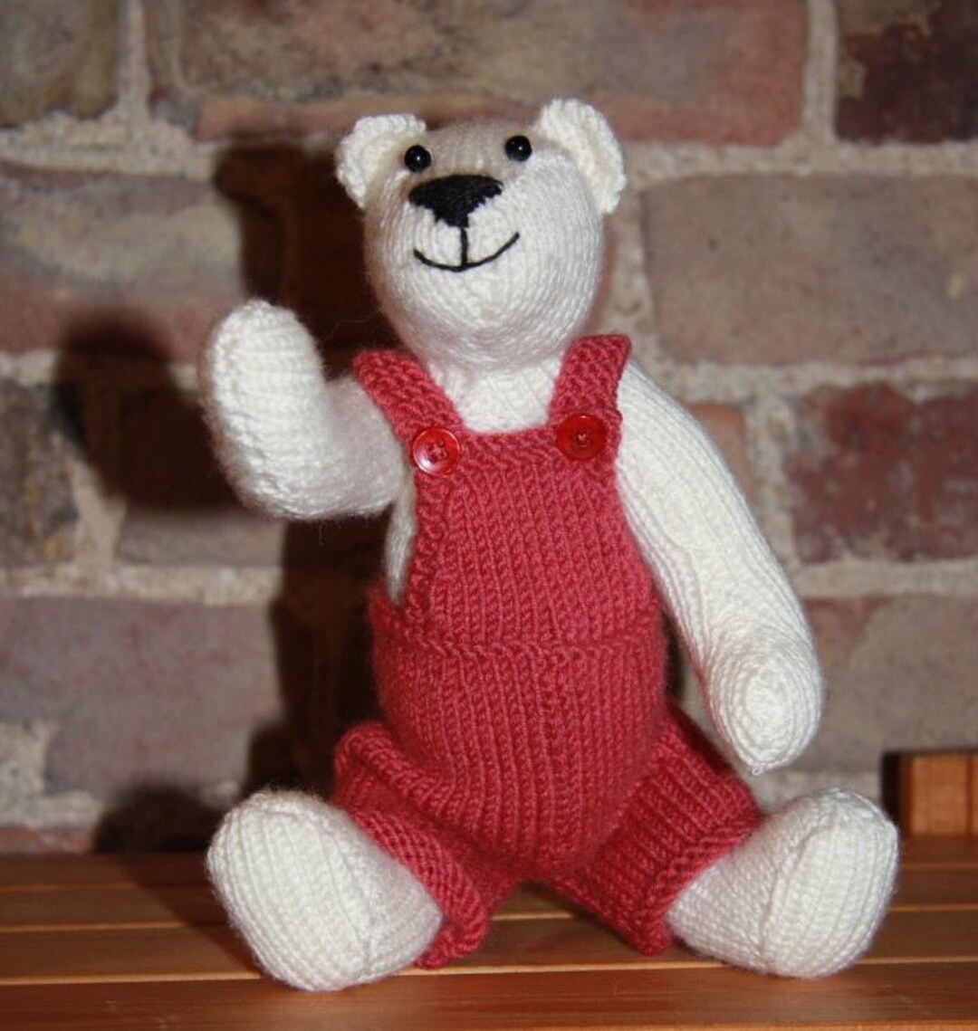 Ted the Hand Knitted Teddy Bear - Etsy