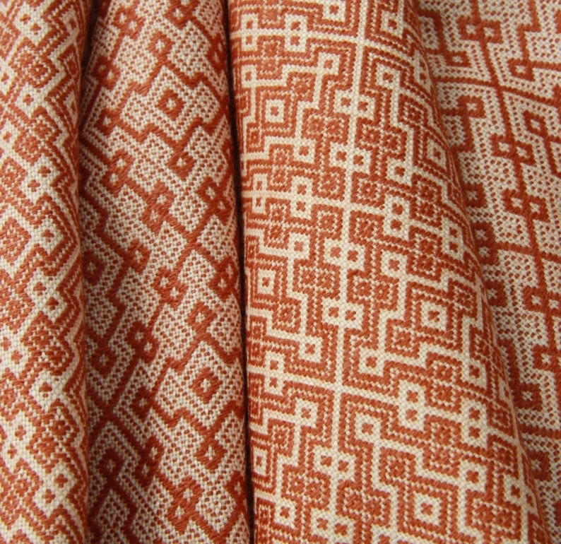 Toffee and Cream Design- Hand Woven Wool/silk Scarf - Etsy