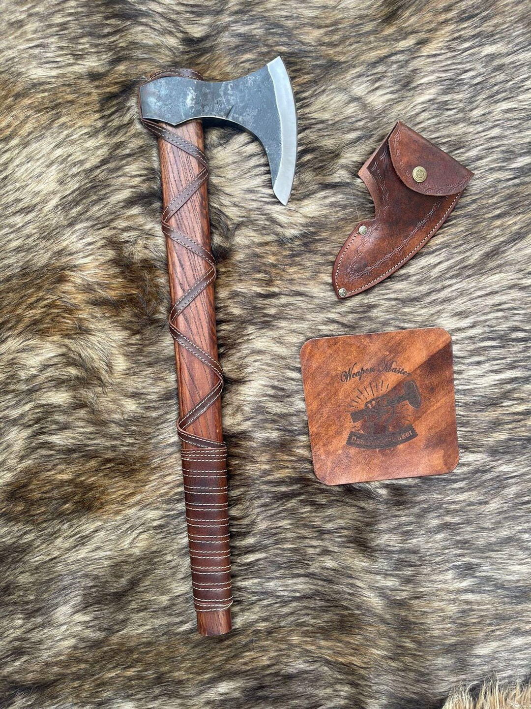 Functional Norse Axe Handmade, Ragnar Axe Forged, Viking Battle Axe ...