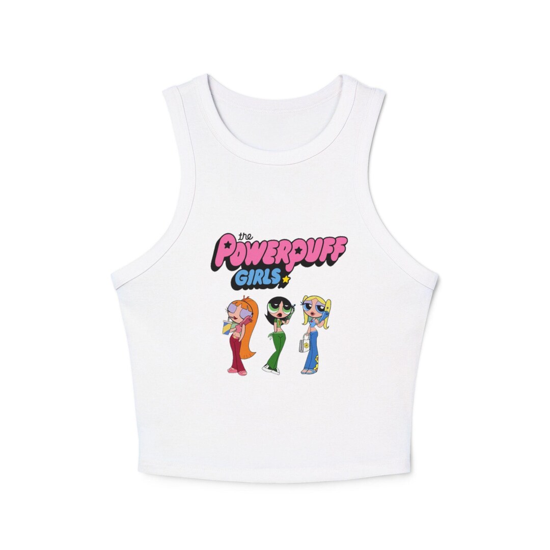 Baddie Powerpuff Girls Tank Top, Y2K Racer Tank, Women's Rib Tank ...