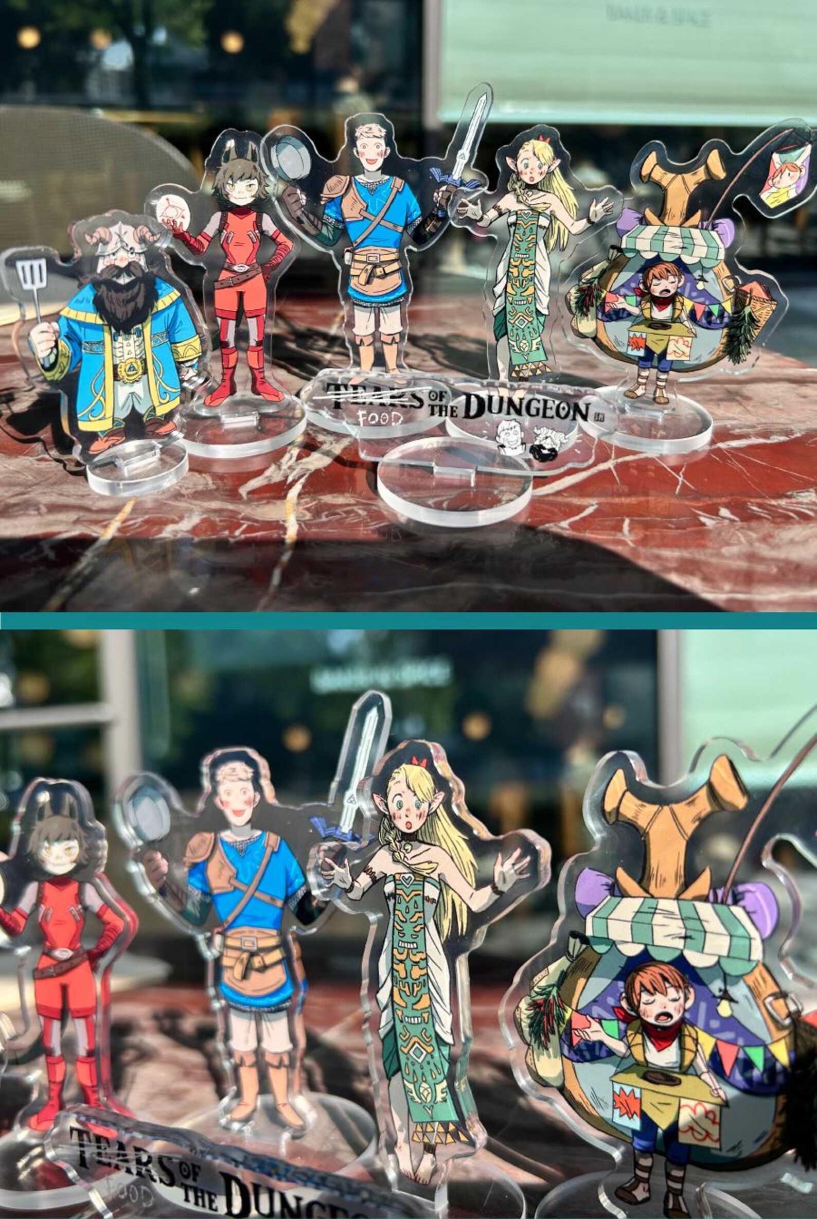 Dungeon Meshi X Zelda Acrylic Standee Set: Fan Art Figurines by ...