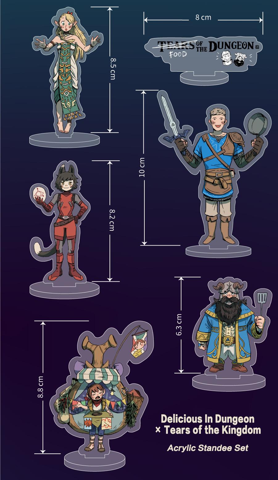 Dungeon Meshi X TOTK Acrylic Standee Legend of Zelda X Delicious in Dungeon Fan Art by ...