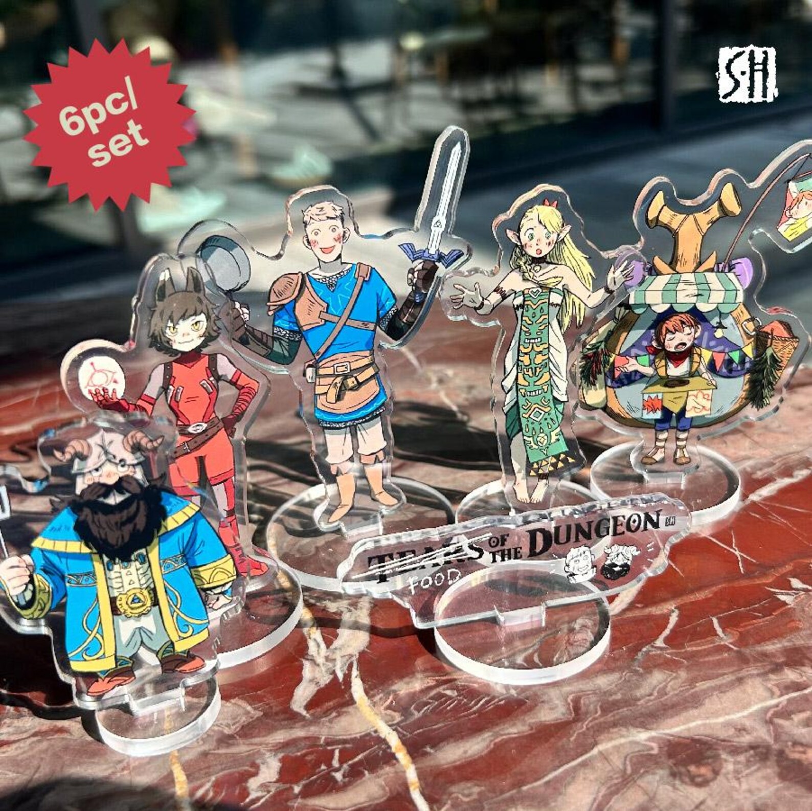 Dungeon Meshi X Zelda Acrylic Standee Set: Fan Art Figurines by ...