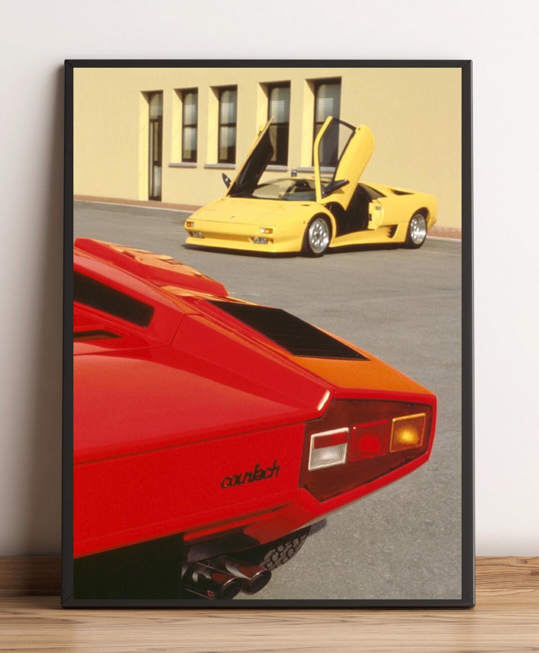 Lamborghini Vintage Poster, Garage Art, Vintage Design Poster, Wall Art ...