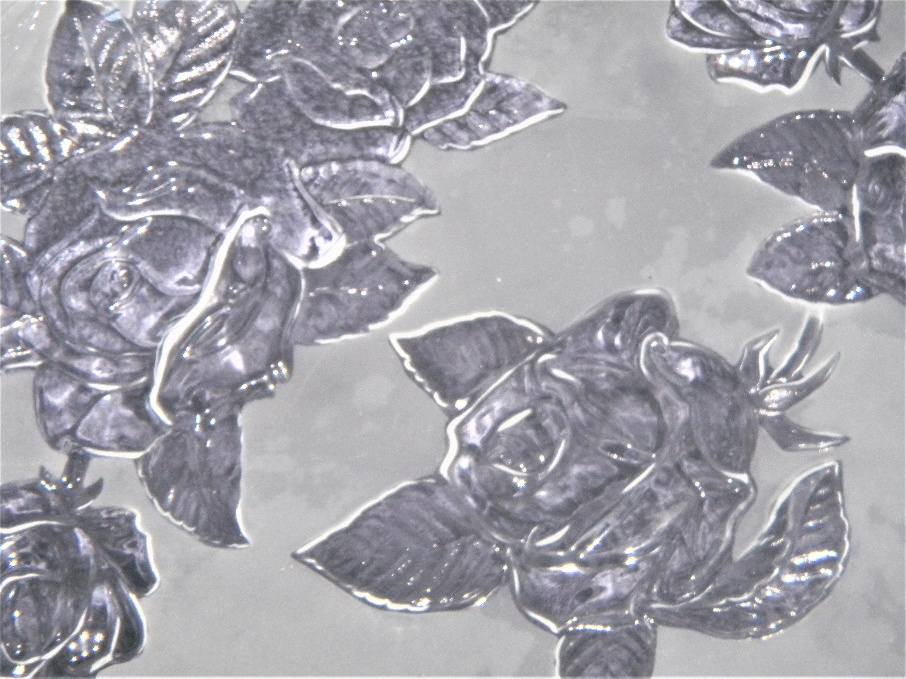 Laura Glass Works Japan Rose Parade Round Scalloped Frosted - Etsy