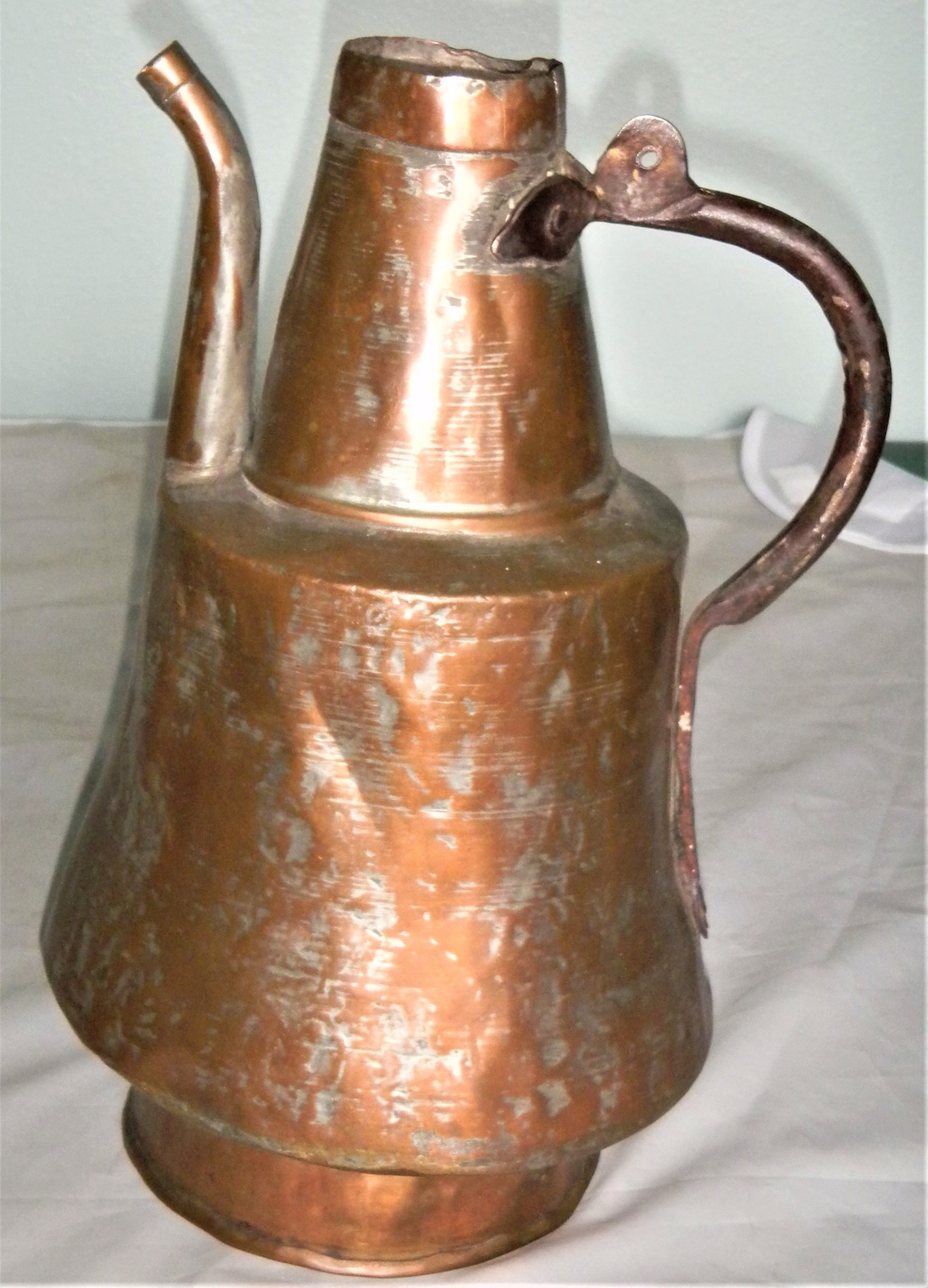 Vintage COPPER WATER EWER Pitcher Bell Shaped - Etsy