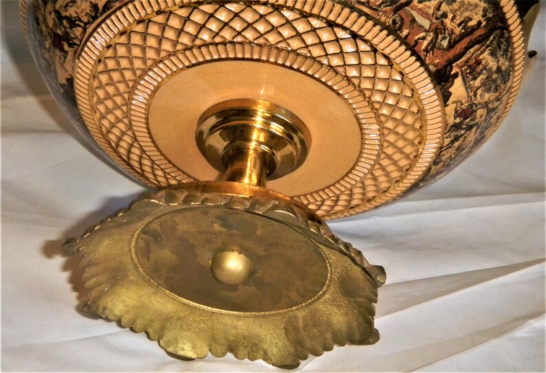 Ceramiche Florentine Decoro Giotto Italy Footed Scalloped Compote ...