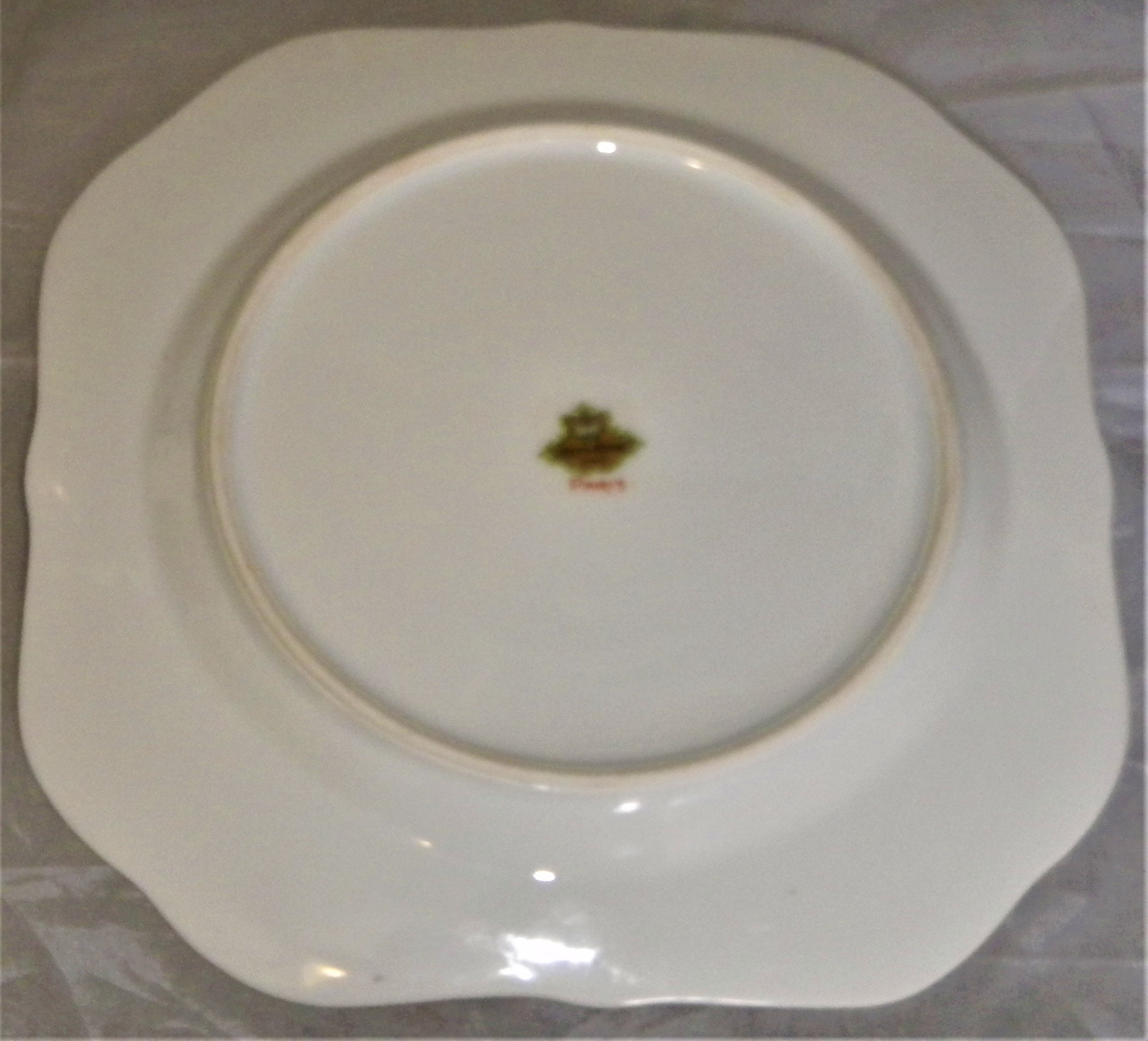 MEITO CHINA Japan PARIS Green Salad Plate Gold Edge Trim - Etsy