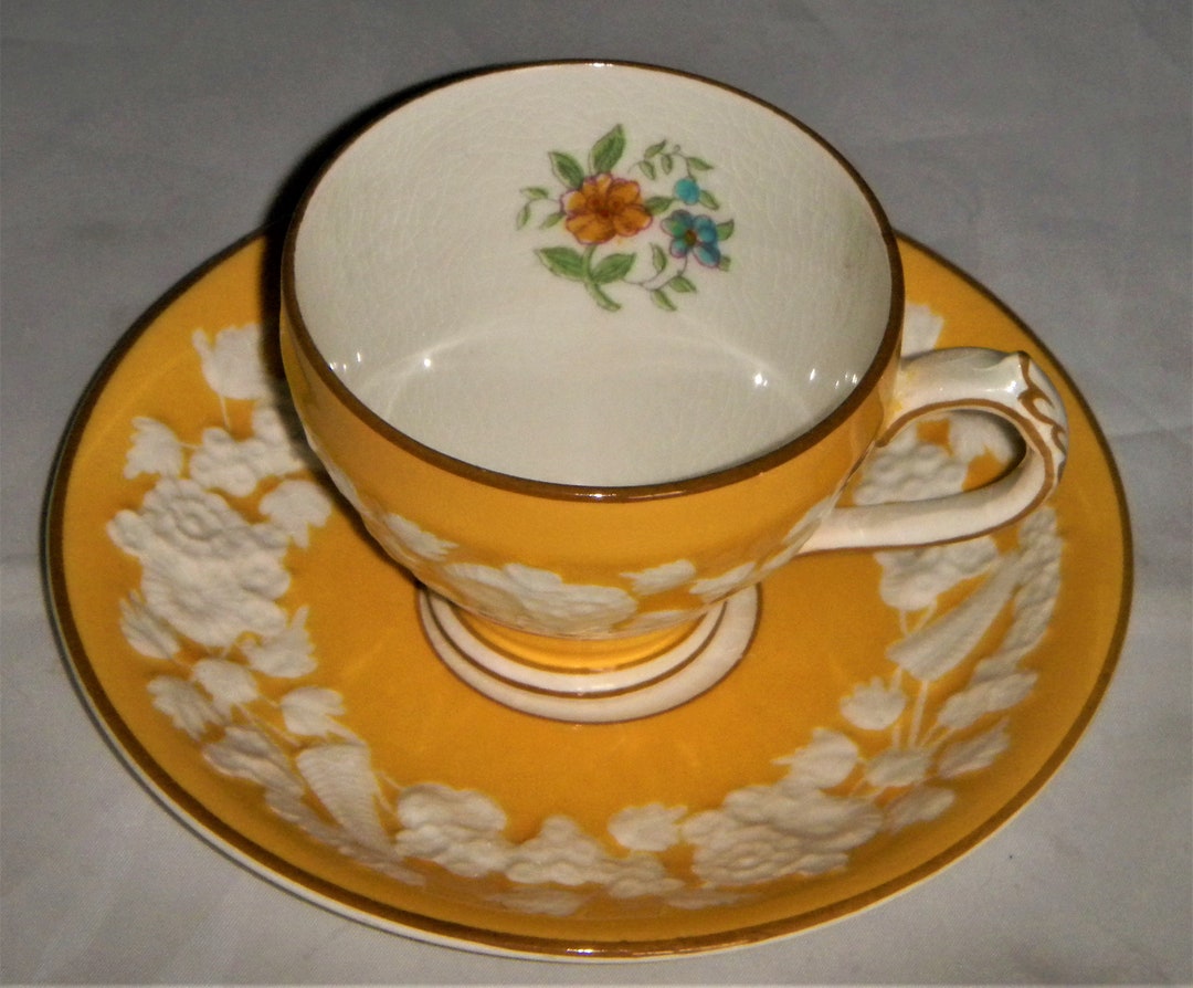 George Jones & Sons Antique Demitasse Teacup and Saucer – Rhapsody ...