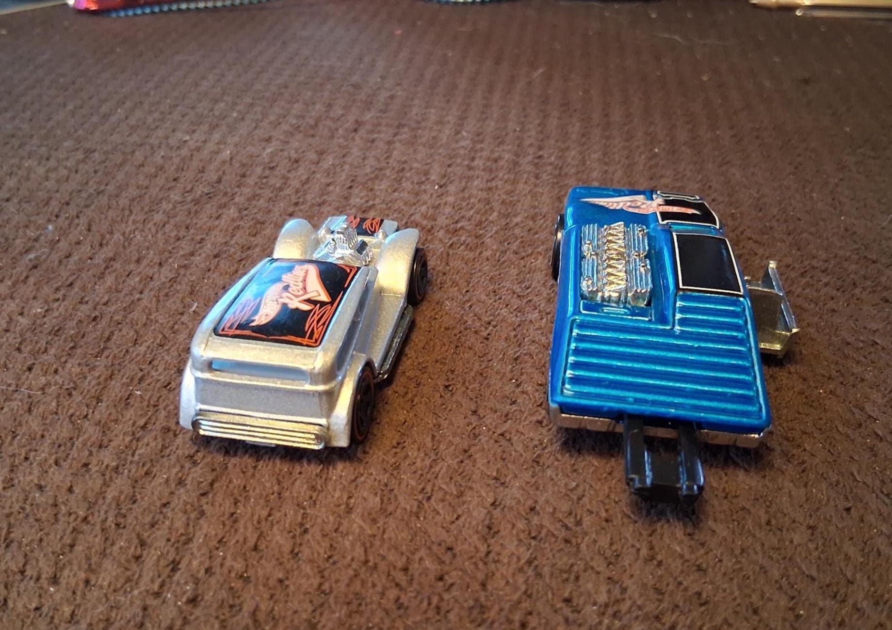 2002 Hot Wheels Redline Series Sidekick Blue #105 the Demon Silver #103 ...