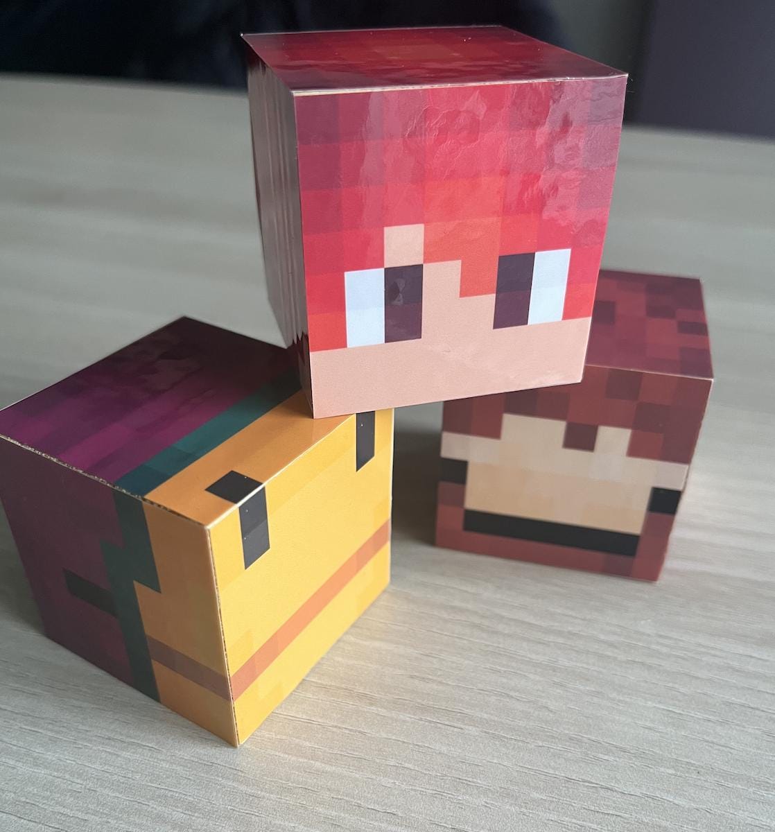Minecraft Player Head Block Minecraft Pixel Art 3x3cm/5x5cm Blocks ...