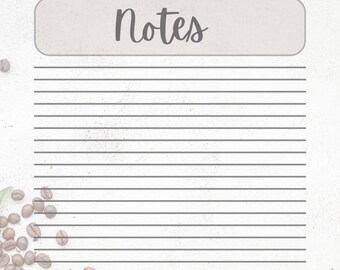 Tulips Lined Notes Page Printable Beautiful Graphics Images Personal ...