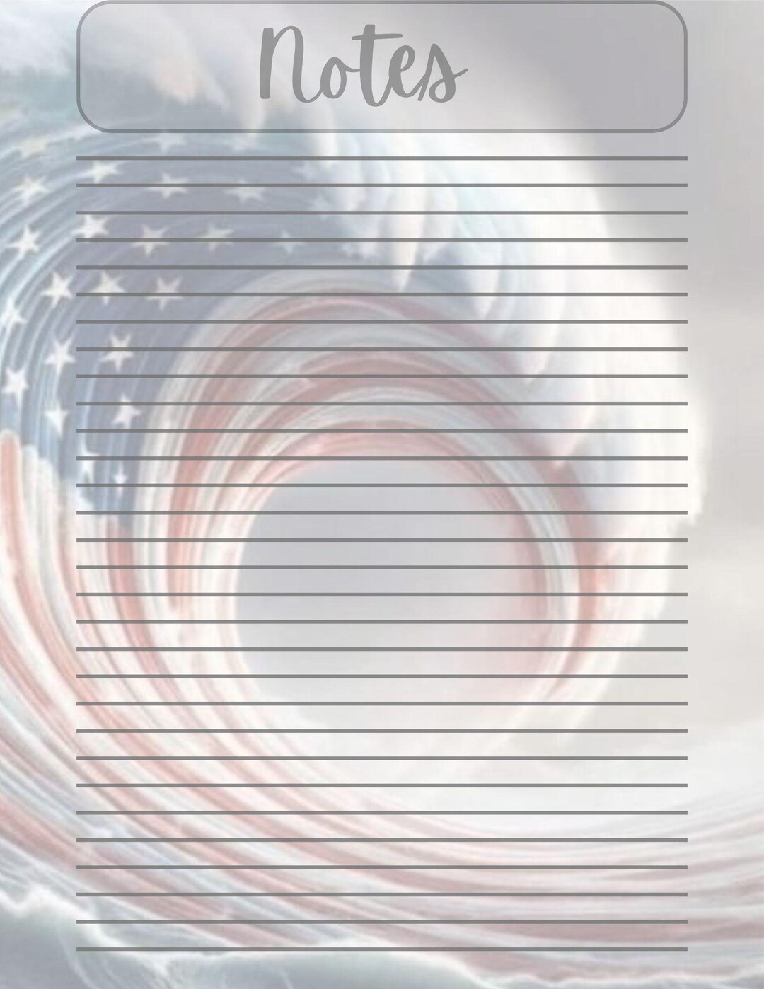 Perfect Wave Lined Notes Page Printable Beautiful Graphics Images ...