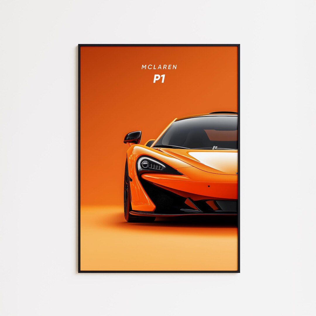 Mclaren P1 Poster: Automotive Wall Art for Car Enthusiasts (digital ...