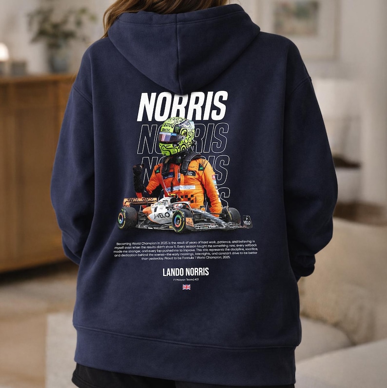 Lando Norris F1 Racing Hoodie, Retro Graphic Motorsport Merch - Etsy