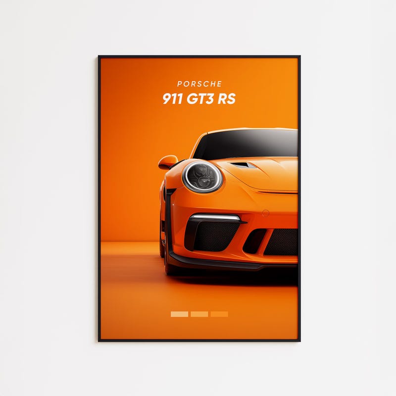 Porsche 911 Gt3 Rs Poster - Etsy