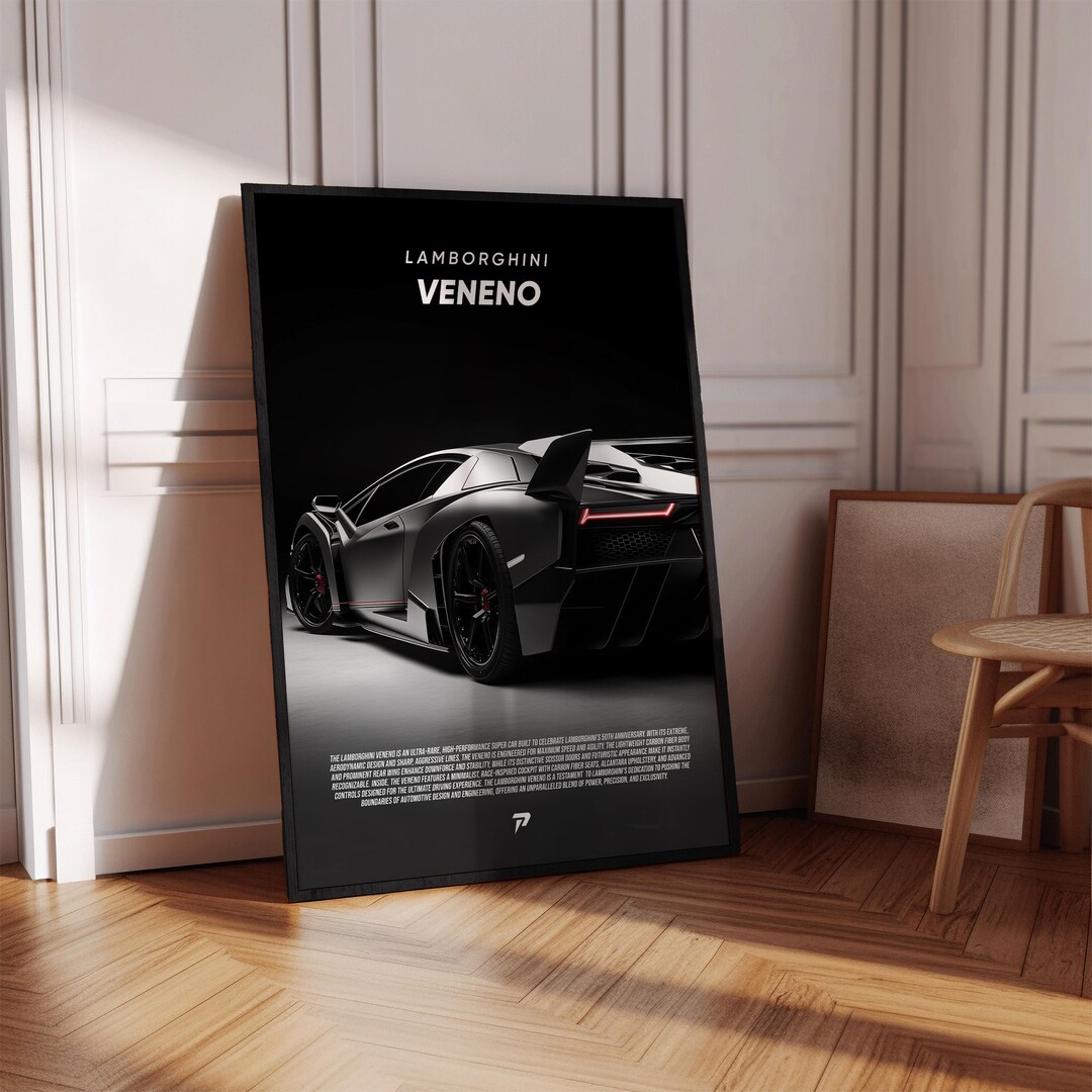 Lamborghini Veneno | Sports Car Posters | Automotive Wall Art | Car ...