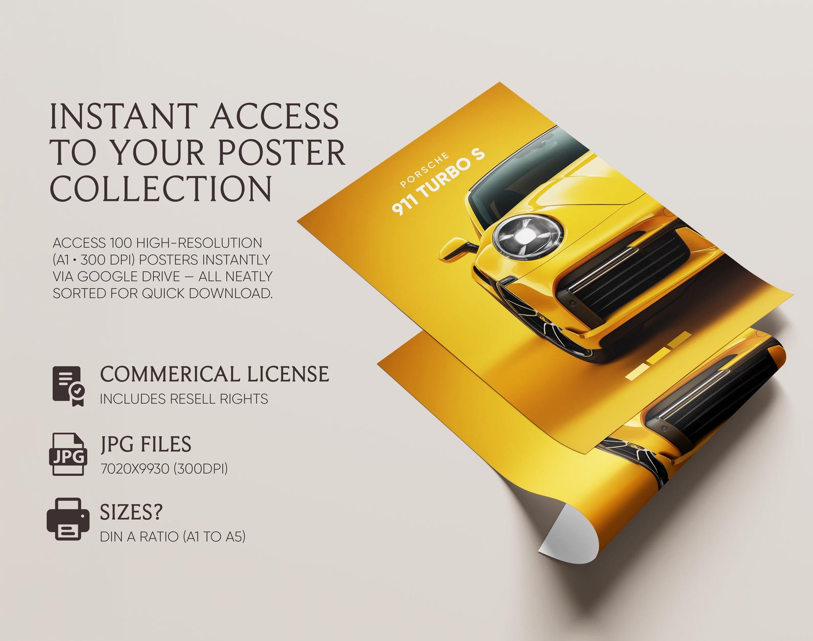 100+ Car Poster Bundle: Supercar, JDM & Classic Wall Art (digital ...