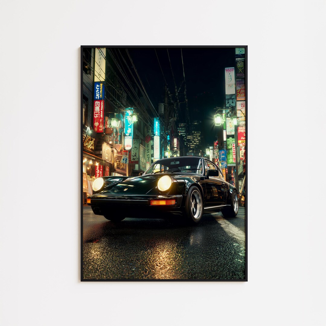 Porsche 911 Japanese Art: Food Street Scene (digital Download) - Etsy