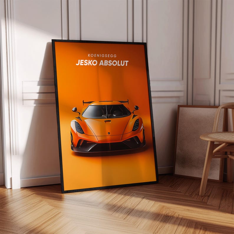 Koenigsegg Jesko Absolut | Sports Car Posters | Automotive Wall Art ...