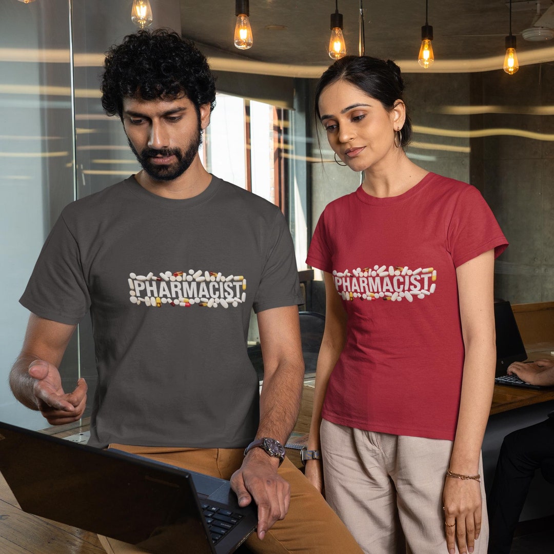 Pharmacist T-shirt - Funny Pharmacy Shirt for Healthcare Workers, Pill ...