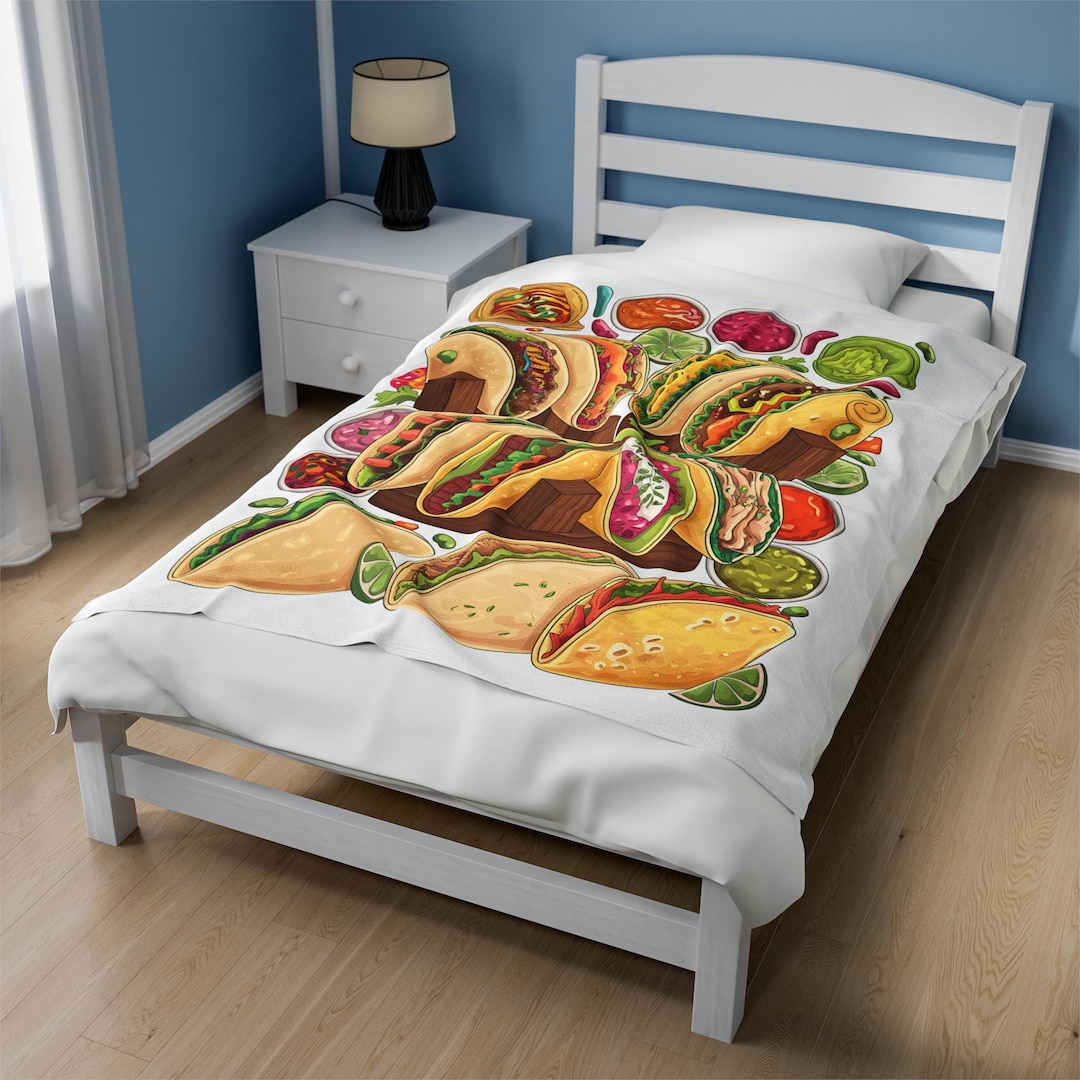 Tortillas Blanket Burrito Taco Wrap Blanket for Kids & Adults, Cozy ...