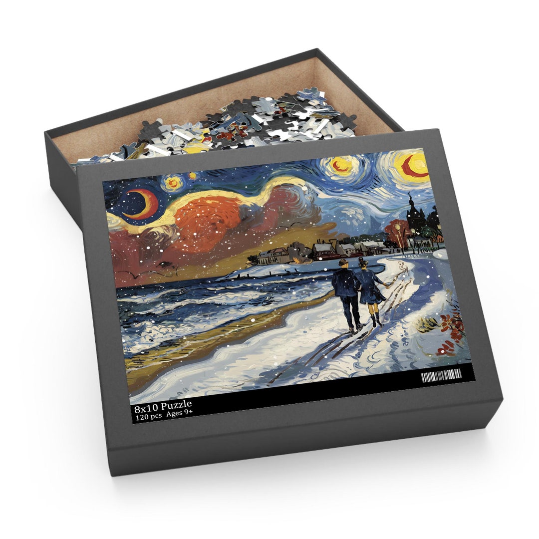 Couples Puzzle - Romantic Couple by the Ocean, 120, 252, or 500-piece ...