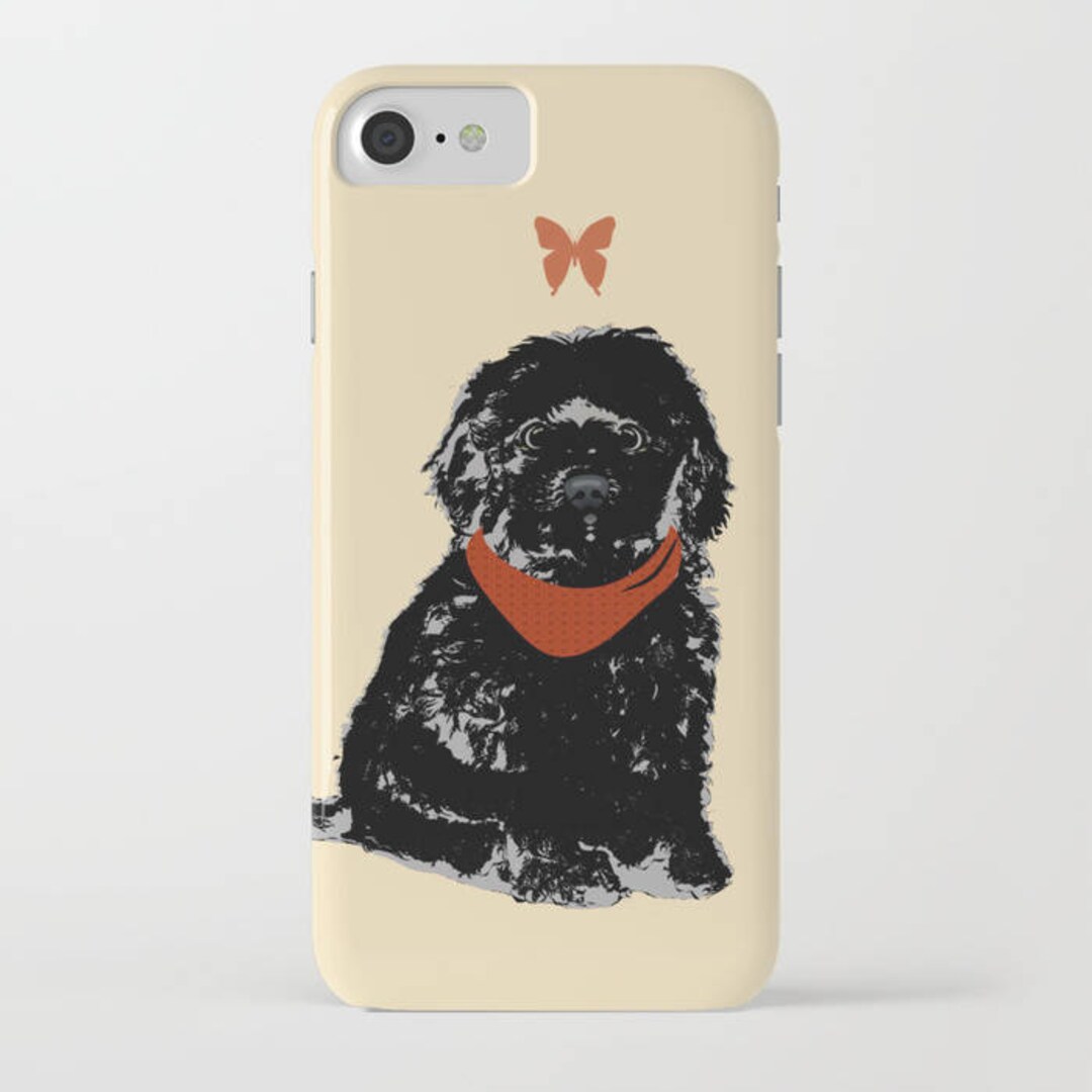 Black Cockapoo Dog on Phone Case iPhone 14 iPhone 14 Plus - Etsy