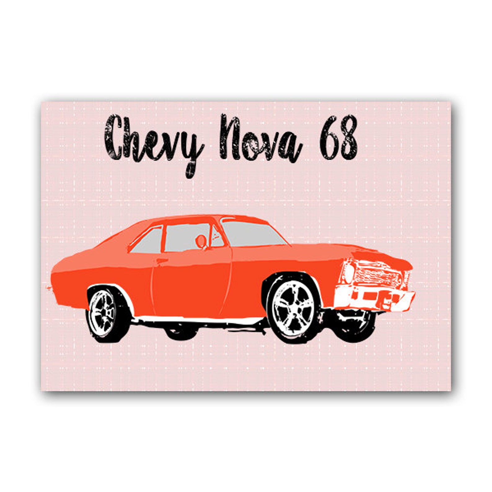 1968 the Chevrolet Chevy Nova SS 1968 Chevy Nova Classic - Etsy