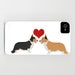 Two Corgis in Love on Phone Case Corgi Gifts, Pembroke Welsh Corgi Dogs ...