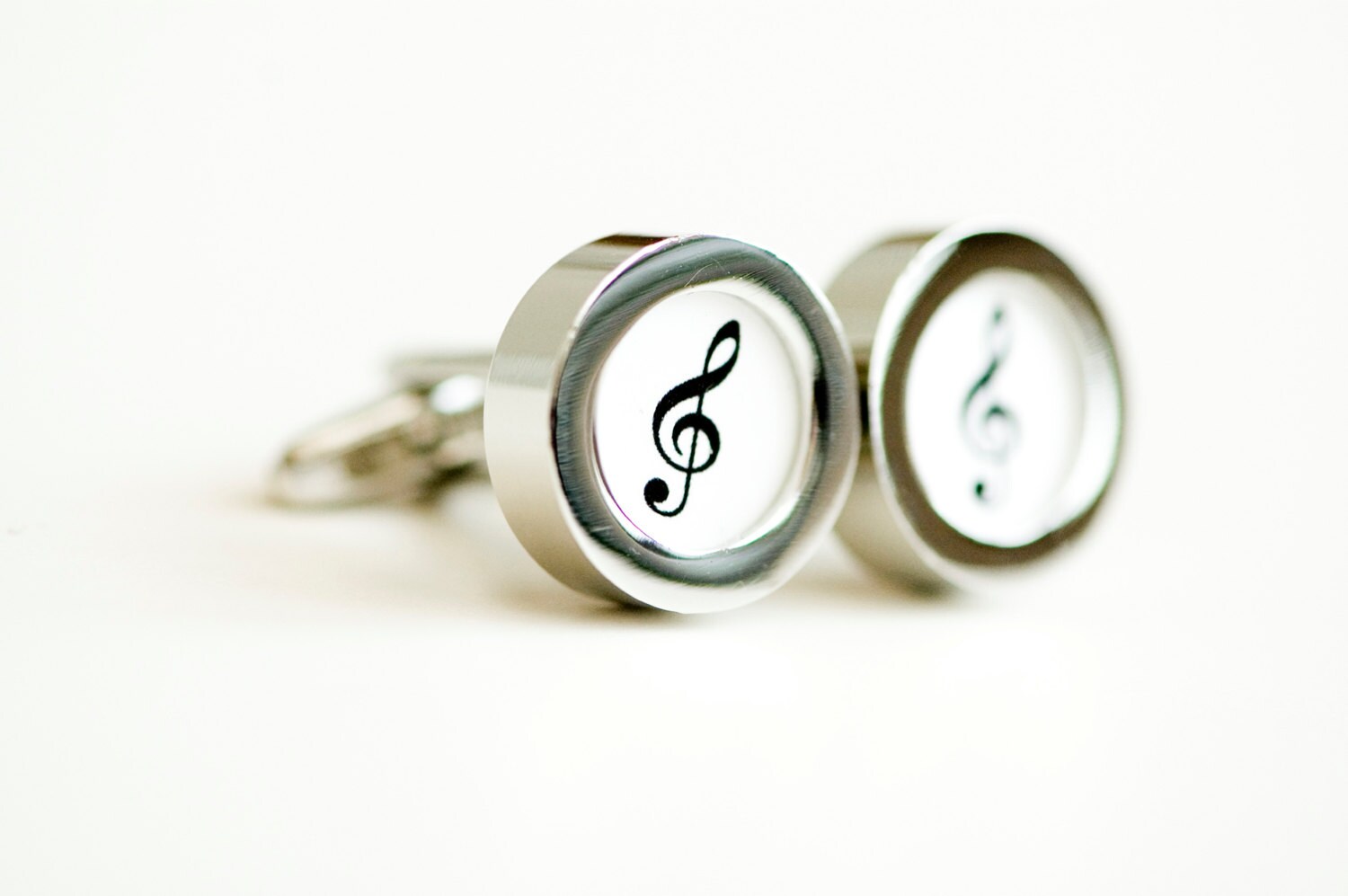 Treble Clef on Cufflinks Music Note Cufflinks Men's - Etsy