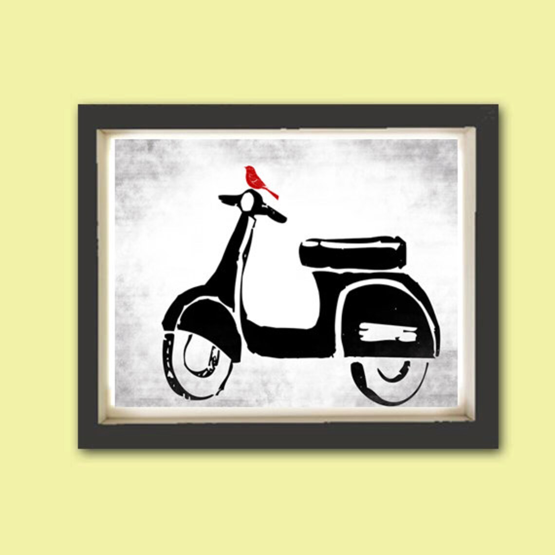 Vespa Print Fine Art Print, Modern Decor Scooter, Bike Print, Vespa Art ...