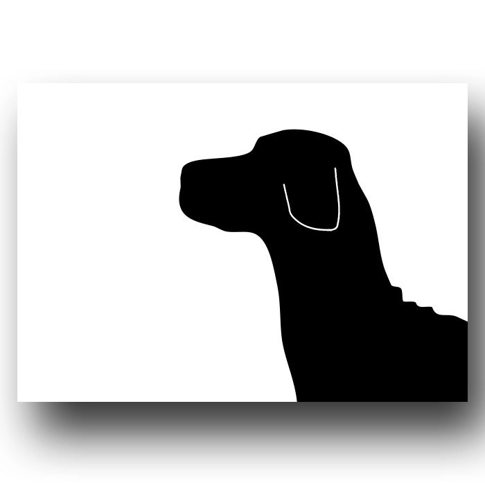 Black Labrador Dog Fine Art Print Dog Decor Black - Etsy