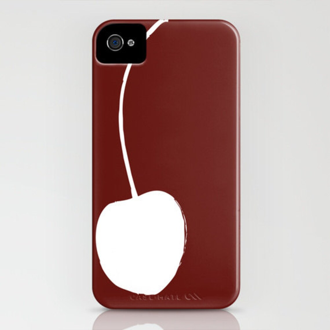 Cherry on Phone Case Burgundy Color, Cherry, iPhone 14, iPhone 14 Plus ...