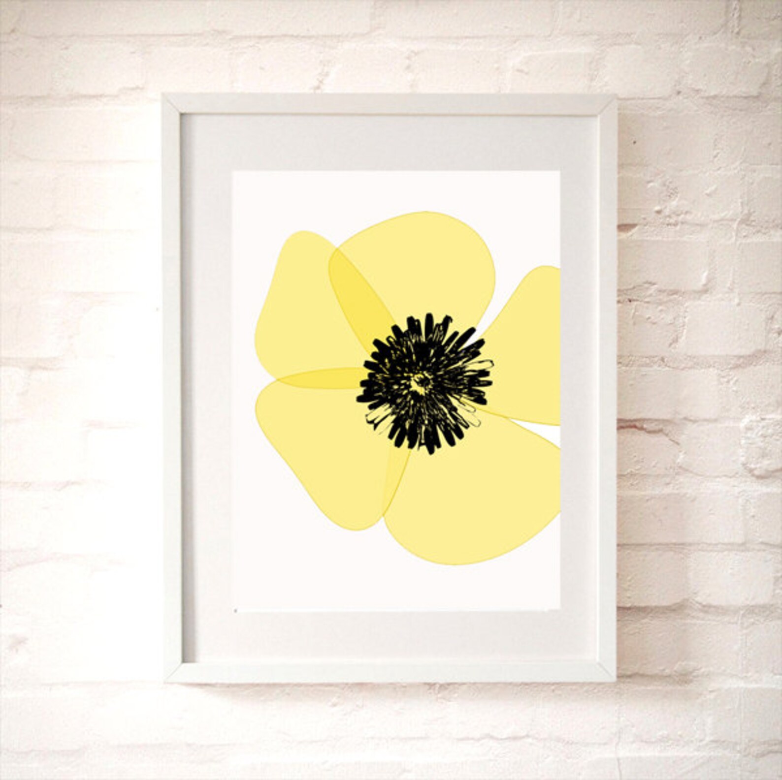 Yellow Poppy Flower Fine Art Print Summer Flower Poppy - Etsy