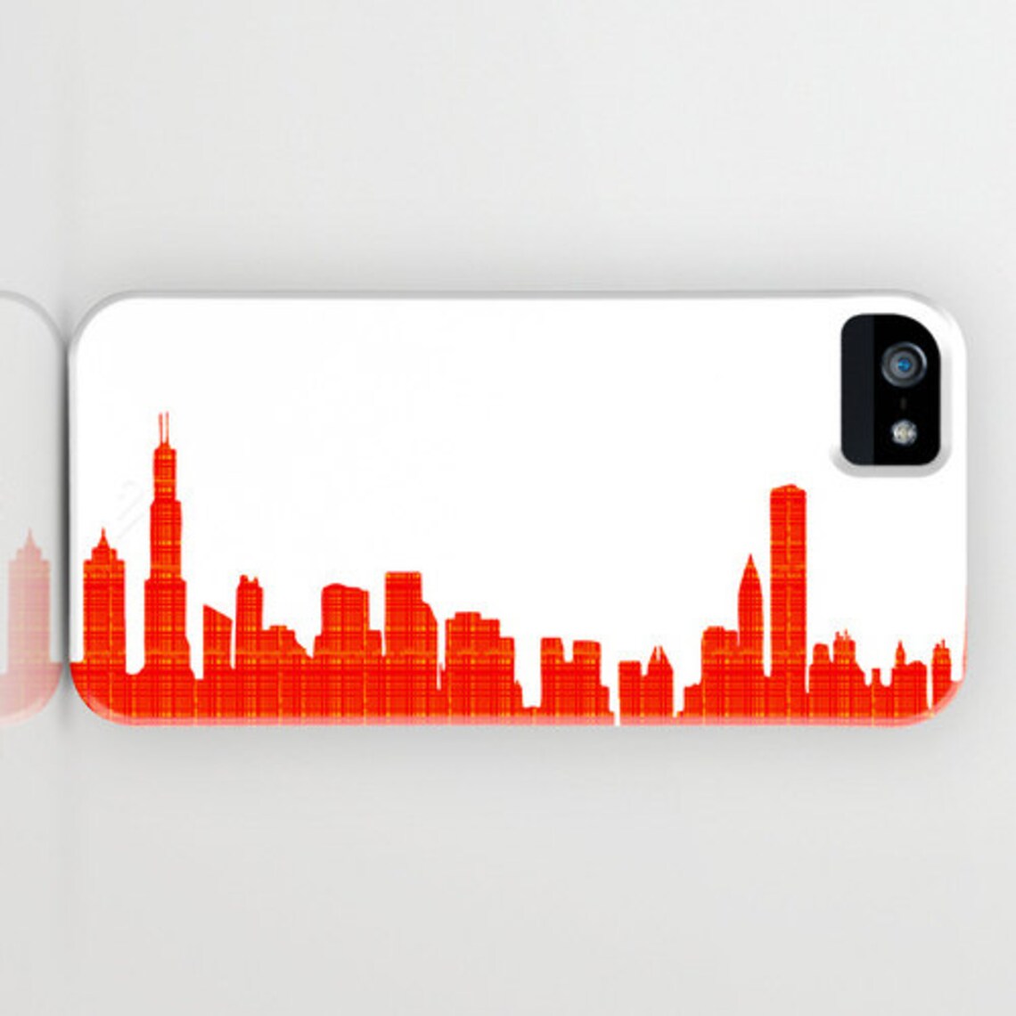 Chicago Skyline Silhouette on Phone Case Samsung Galaxy S6 , iPhone 14 ...