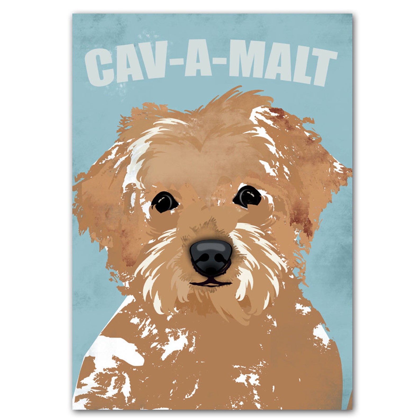 Cava Malt Dog Art Fine Art Print Wall Decor Dog Print - Etsy