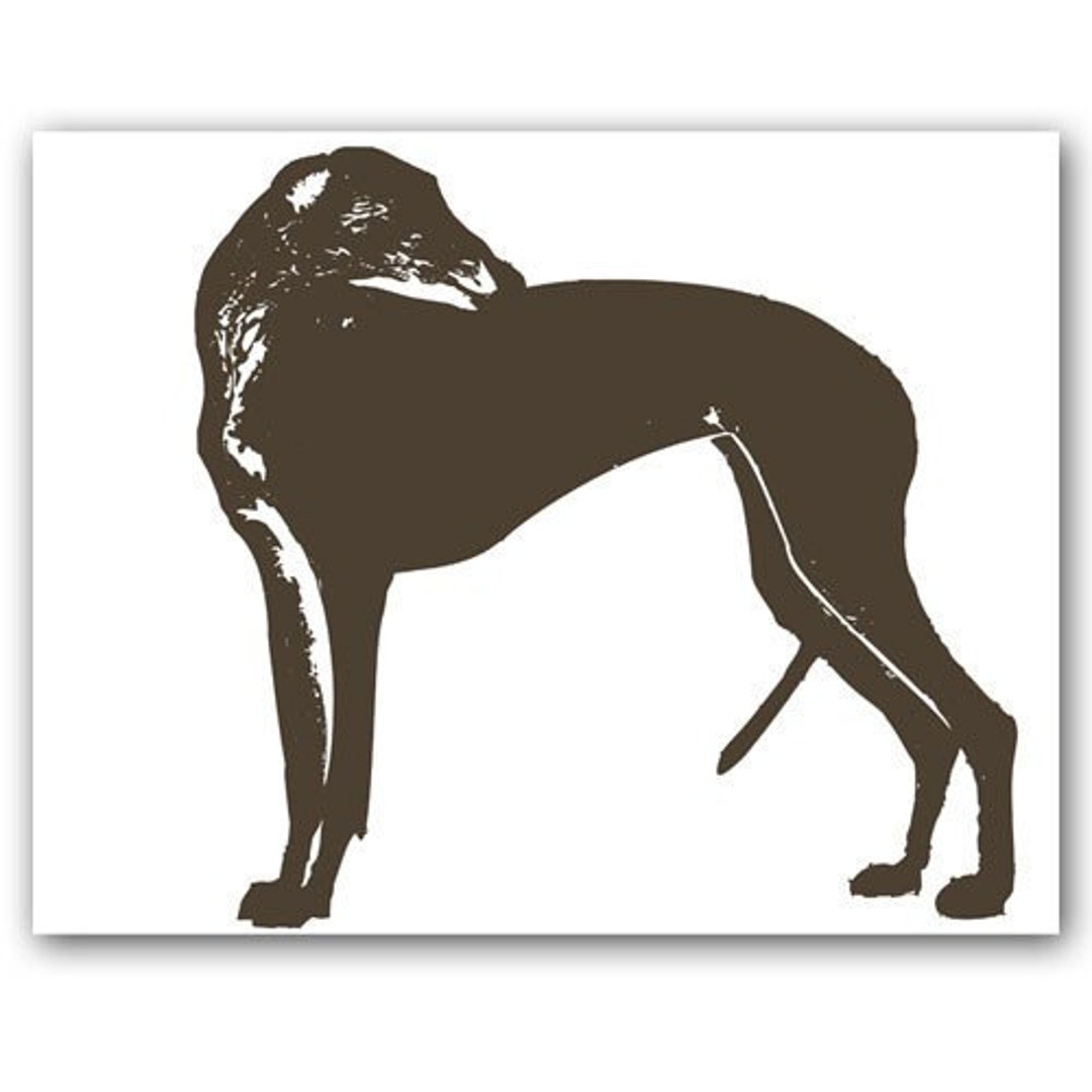 Greyhound Dog Print, Dog Lover, Pet, Silhouette, Coursing Game, Racing ...