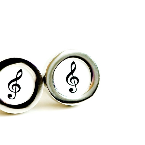 Music Note Cufflinks - Etsy