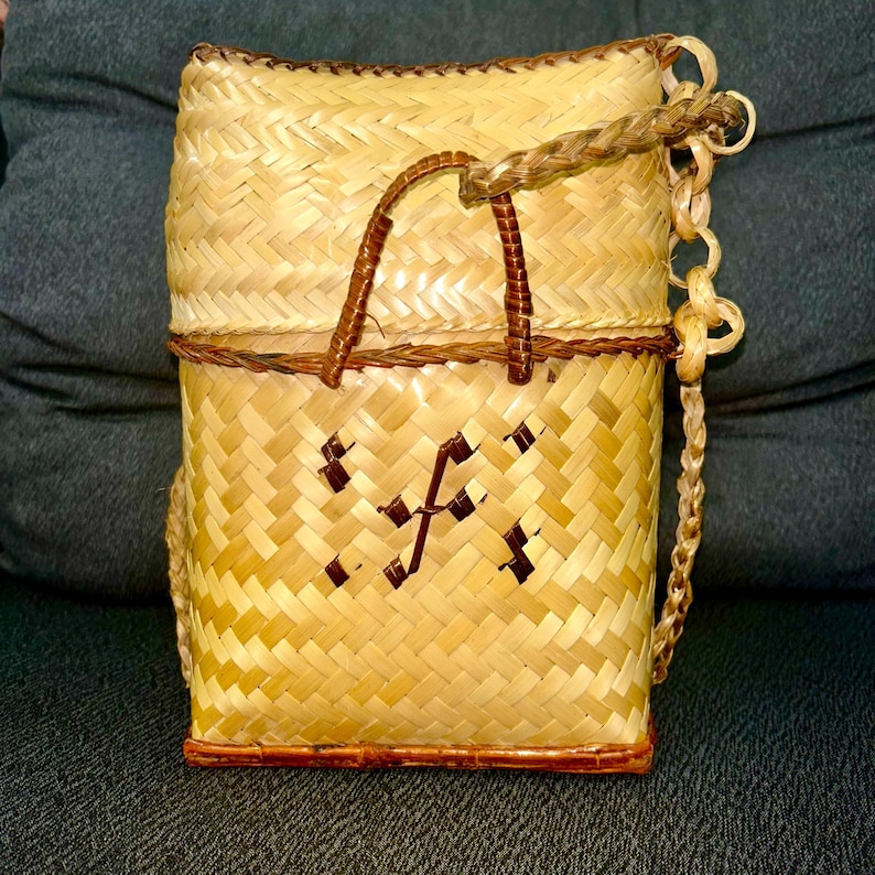 Bamboo Backpack "pasiking" - Native Backpack - Traditional Filipino Bag ...