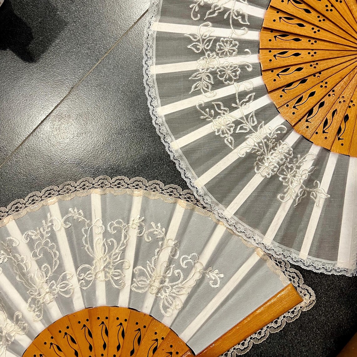 Handmade Jusi & Mahogany Hand Fan: Filipino Pamaypay (9 X 16 Inches) - Etsy
