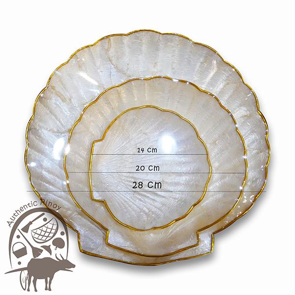 Set of Scallop Shape Plates Made From Capiz / Kapis Shell | Philippine ...