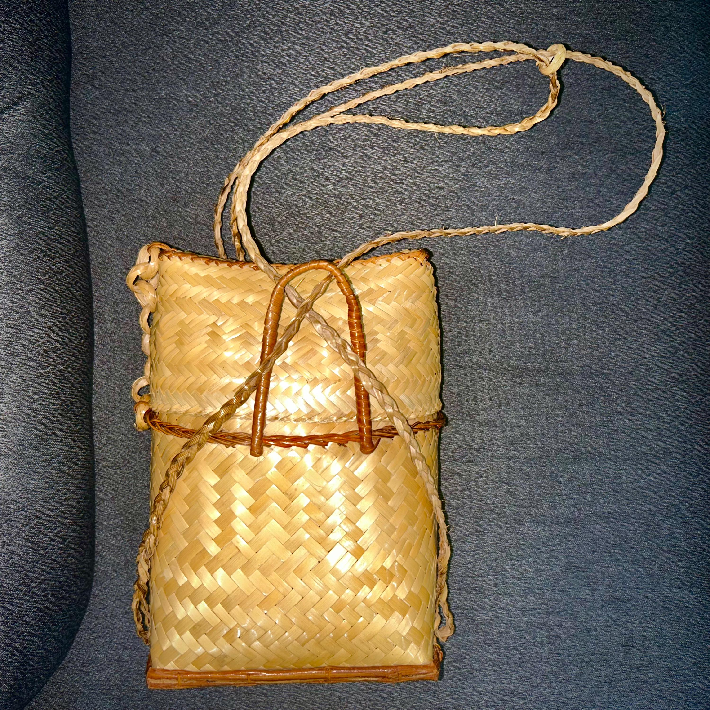 Bamboo Backpack "pasiking" - Native Backpack - Traditional Filipino Bag ...